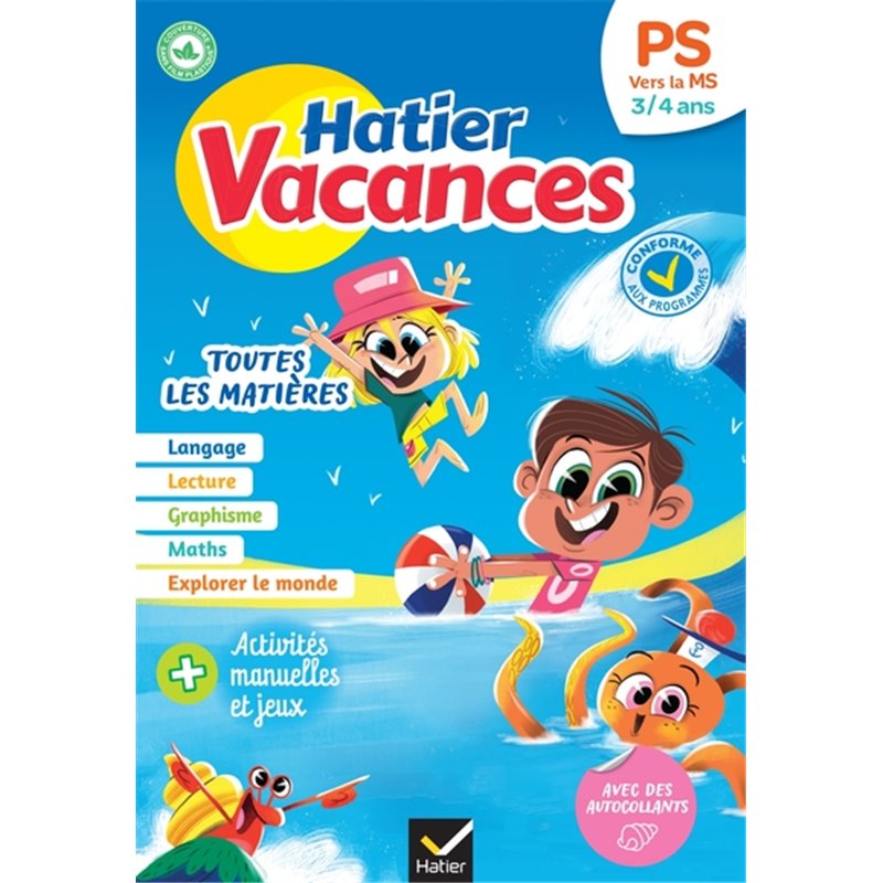 Cahier de vacances 2023 de la Petite section vers la Moyenne section 3/ ...