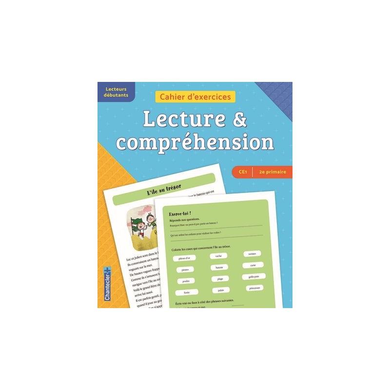 Cahier d'exercices lecture & compréhension (CE1 -2e primaire) (bleu ...