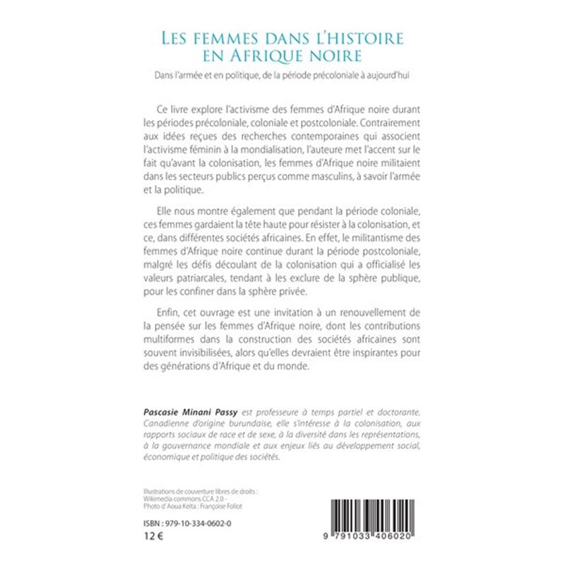 Les femmes dans l'histoire en Afrique noire - Pascasie Minani Passy ...