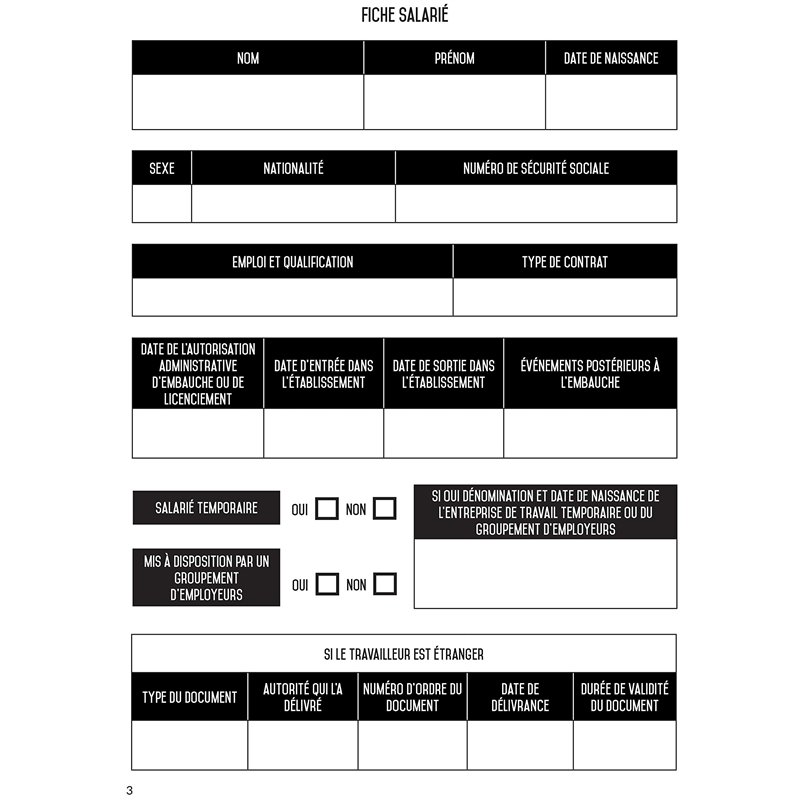 Registre unique du personnel + Registre des stagiaires Versi | Isleden