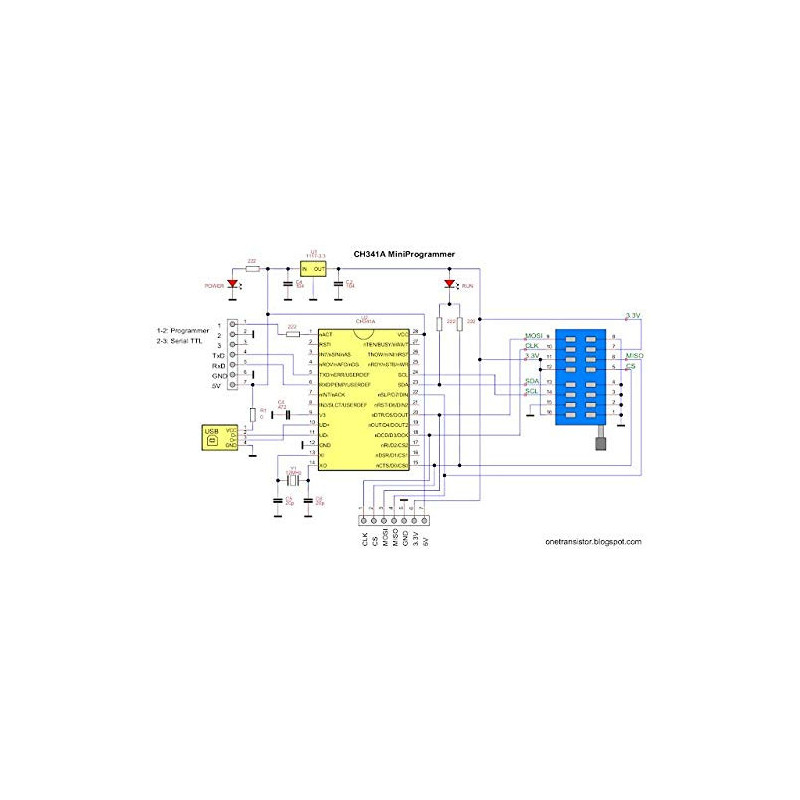 CH341A 24 25 Series EEPROM Flash BIOS USB Programmer with Software ...
